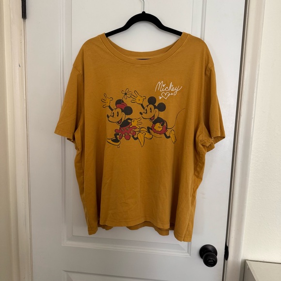 Disney | Tops | Disney Mustard Yellow Apparel | Poshmark